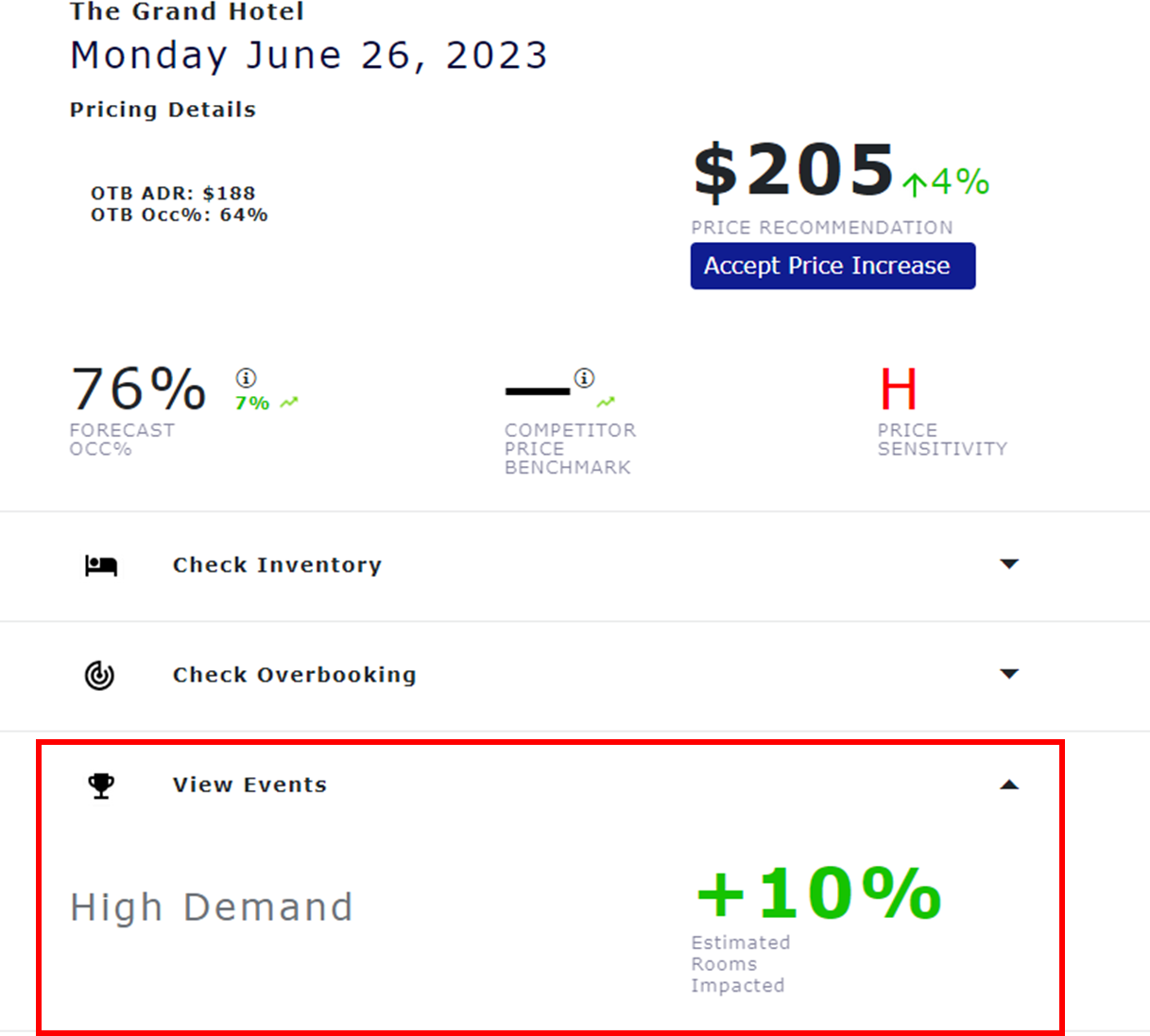 Como funciona o View Events (Visualizar eventos)? – N2Pricing